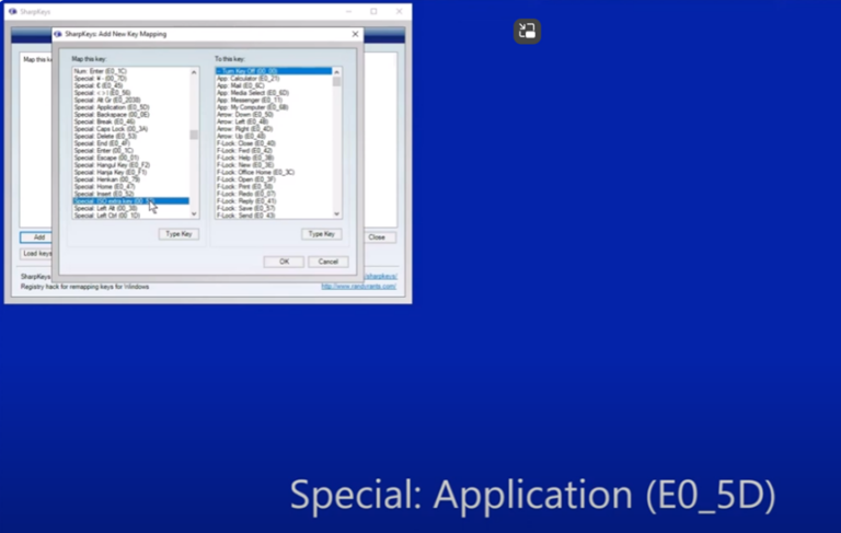 SharpKeys keyboard remapping screen reader JAWS NVDA keyboard shortcuts ...
